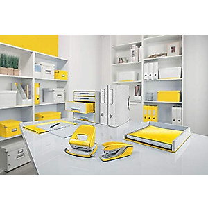 Leitz Medium Storage Cube, Yellow, Click and Store Range, 61090016