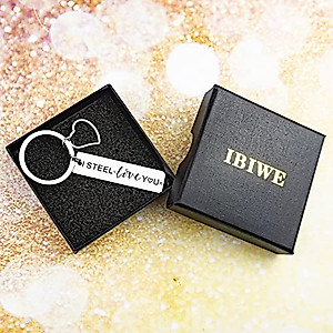 Christmas Gifts Stocking Stuffer for Women Men 11 Steel I Love You Gifts for Husband Wife Under 5 Dollars for Her Him Funny Couple Keychain for Women Men Birthday