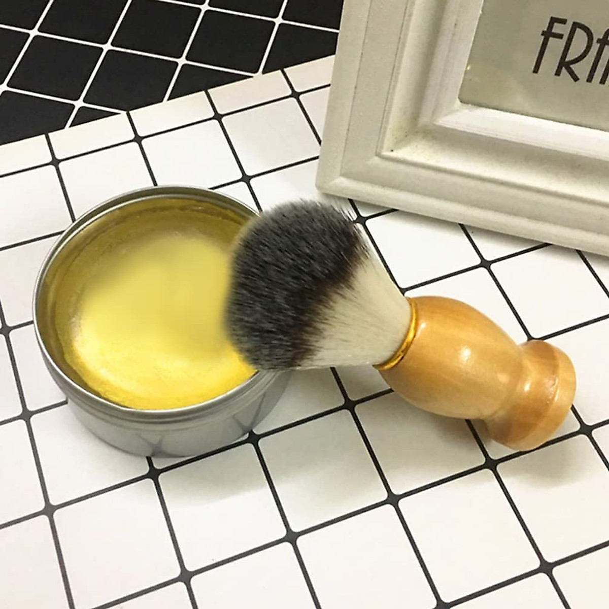 2pcs Shaving Shave Brush Barber Supplies Shaving for Men Beard Brush Barber Brush Wood Handle Shave Brush Shave Brush for Men Shave Accessory