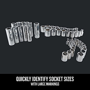 CRAFTSMAN Mechanics Tool Set, SAE/Metric, 1/4-Inch Drive, 83-Piece (CMMT12021)