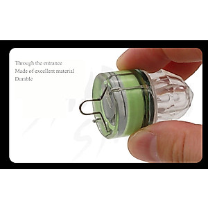 LED Fishing Light Underwater Deep Drop Lights Waterproof Diamond Tubular Underwater Fishing Lure Light Attractants for Tuna Swordfish, 10 Pack