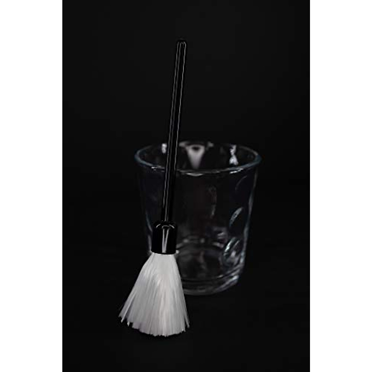 Taction Professional Fiberglass Fingerprint Brush, White (Includes Protective Tube case)