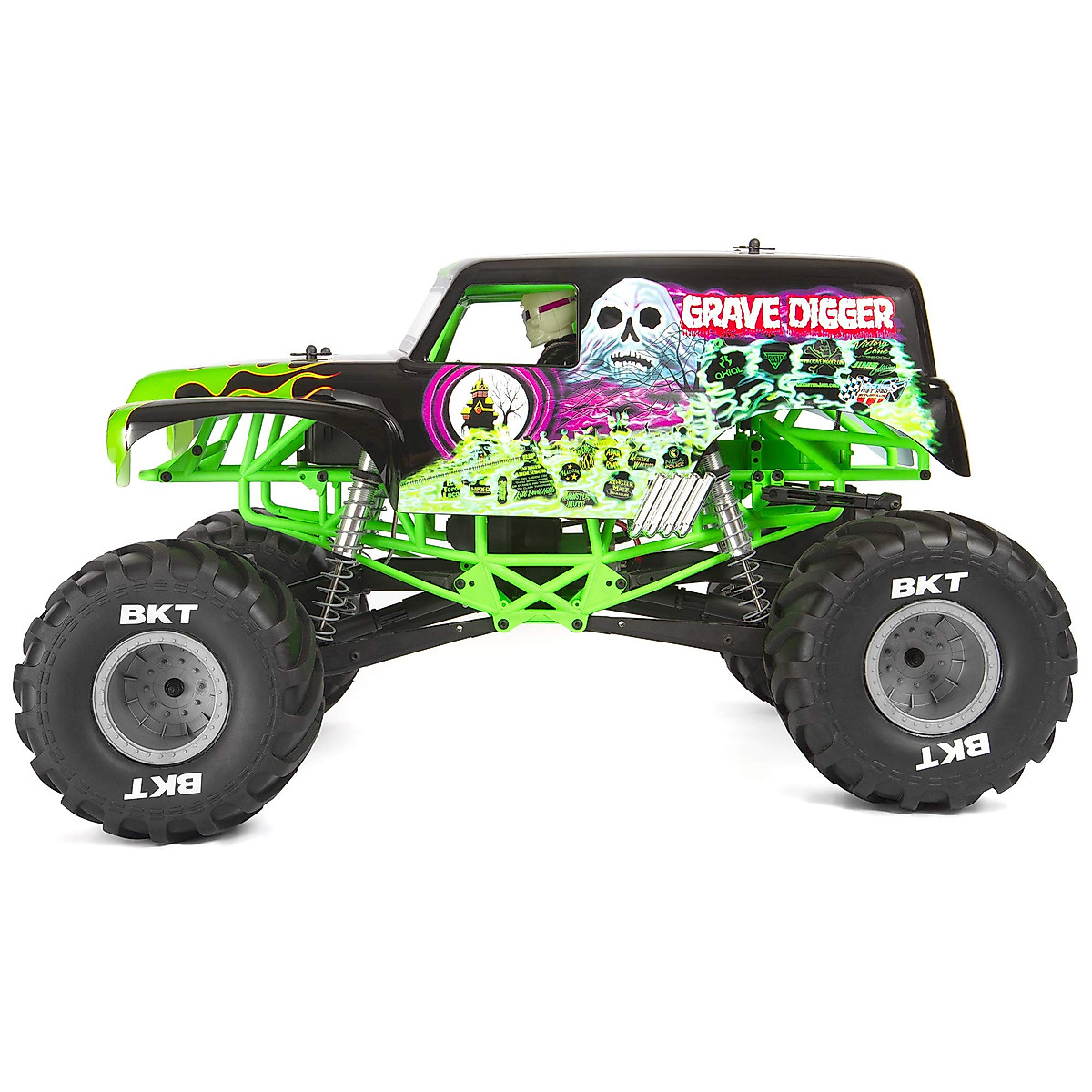 Axial SMT10 Grave Digger RC Monster Truck RTR with 2.4GHz Radio Transmitter System (Battery and Charger Not Included): 1/10 Scale AXI03019, Black & Green