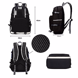 WANHONGYUE Hatsune Miku Luminous Laptop Backpack Rucksack Book Bag Casual Dayback Black-3
