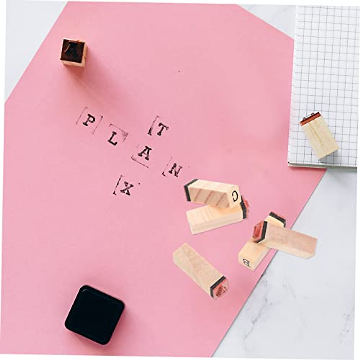 Toyvian 1 Set Diary Wooden Stamp Scrapbook Stamp Hand Account Stamp Decorative Wooden Rubber Stamp Letter Stamp Set Alphabet Stamps for Nativity Set for DIY Craft Stamp