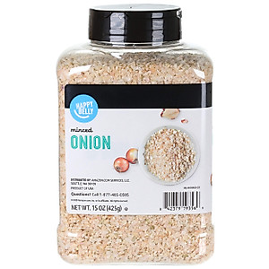 Amazon Brand - Happy Belly Onion Minced, 15 ounce (Pack of 1)