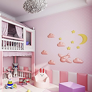 3D Anti-Collision Wall Padding for Kids, Removable Leather Cladded Décor Wall Bed Headboard for ​Tatami, Living Room, Bedroom, ​playroom, Baby Protector Wall Panels (White), 23.6 in x 11.8 in