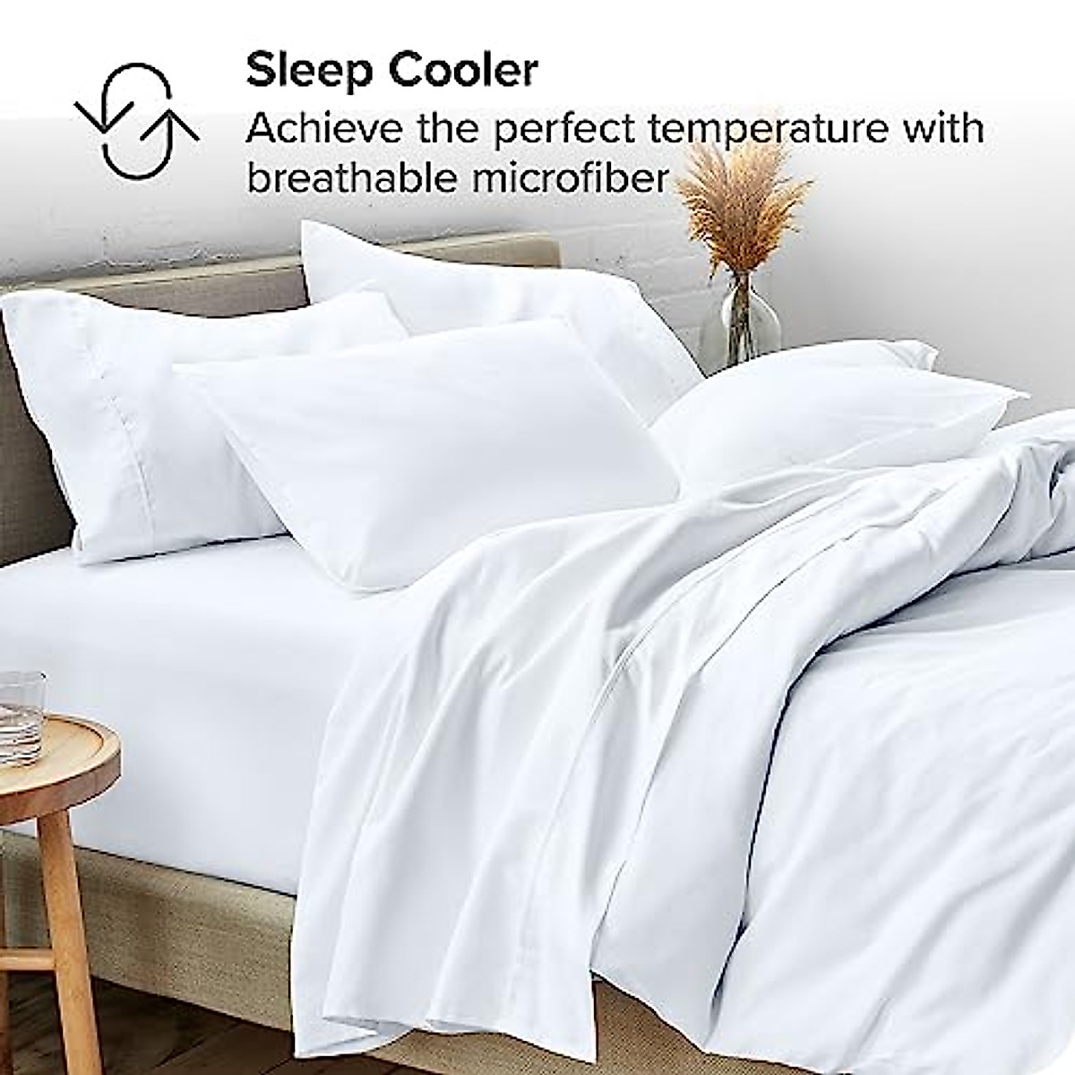 Bare Home Duvet Cover Twin/Twin Extra Long Size - Premium 1800 Super Soft Duvet Covers Collection - Lightweight, Cooling Duvet Cover - Soft Textured Bedding Duvet Cover (Twin/Twin XL, White)