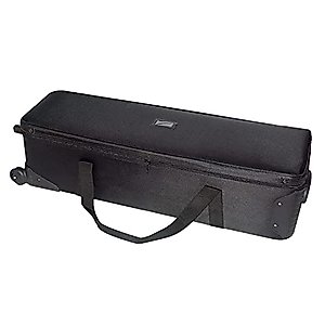lesolar Photo Studio Equipment Trolley Case Camera Trolley Carrying Case 44x15x11.8 inches Photo Stand Case with Padded Compartment and Wheels for Light Stand Tripod Strobe Light