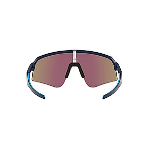 Oakley Men's Oo9465 Sutro Lite Sweep Rectangular Sunglasses, Matte Navy/Prizm Sapphire, 39 mm