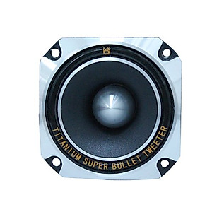 Mr. Dj HDT700S 3.5-Inch Titanium Bullet High Compression Tweeter with 10 Ounce Ferrite Magnet (Chrome)