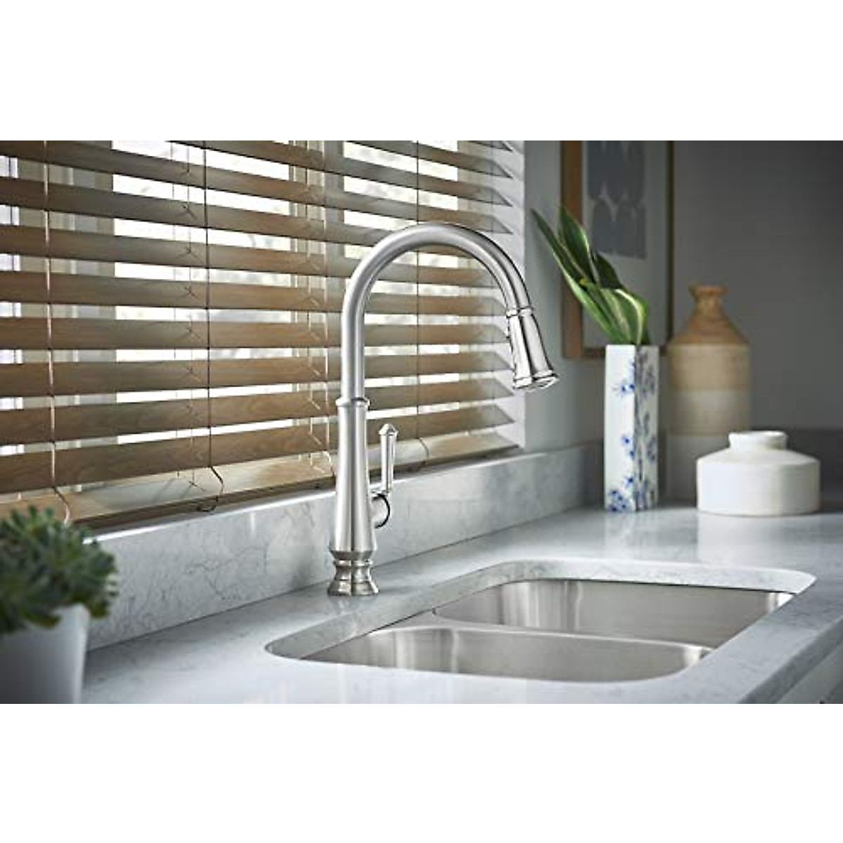 American Standard 4279300.075 Delancey Pull-Down Kitchen Ss, Stainless Steel