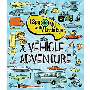 I Spy With My Little Eye Vehicle Adventure - Kids Search, Find, and Seek Activity Book, Ages 3, 4, 5, 6+