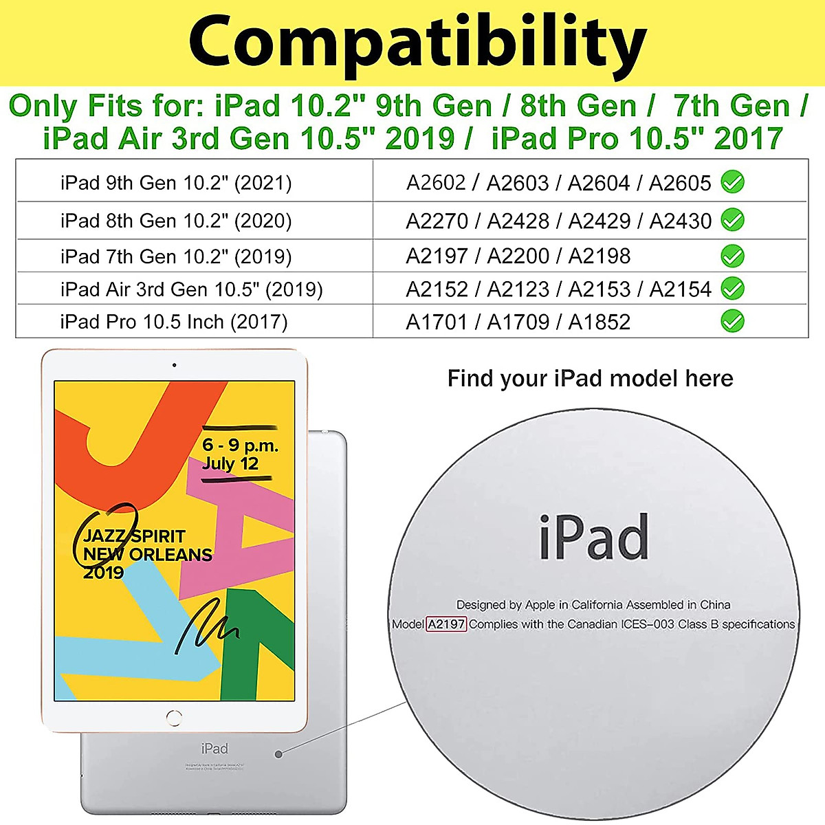 ProCase Kids Case for iPad 9th Generation/iPad 8/iPad 7, iPad 10.2 Case 2021 2020 2019/iPad Air 10.5/iPad Pro 10.5 Kids Case, Shockproof Lightweight Case with Convertible Handle-Blue