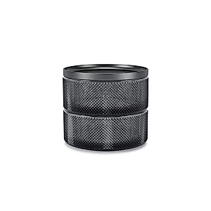 Umbra Tesora Jewelry Organizer, Two-Tier Storage Box with Removable Lid, Smoke