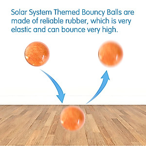 Panxxsen 24 Pieces Bouncy Balls,Planets Bounce Balls,High Bouncing Solar System Rubber Balls for Kids,Party Favors and Goodie Bag Fillers for Prizes,Birthdays Gift,32mm