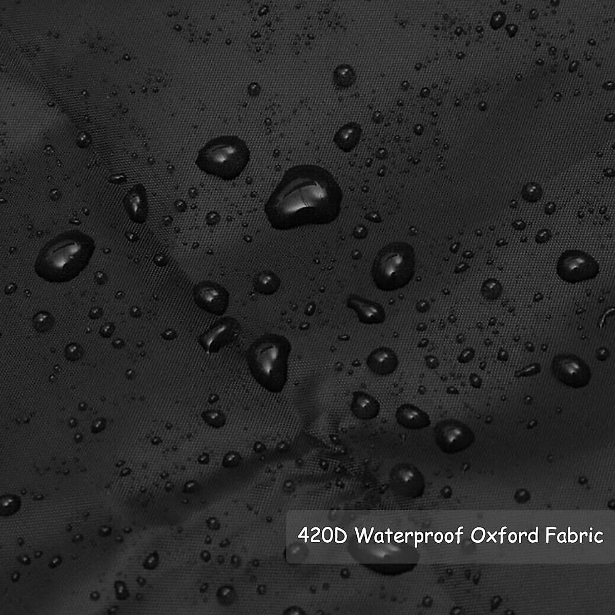 BOSKING Compact Refrigerator Cover Outdoor or Indoor Fridge Freezer Cover Waterproof Dustproof Chest Deep Freezer Cover Mini Single Fridge Cover - Black