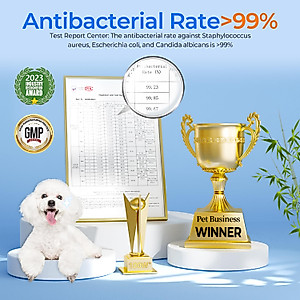 PUPMATE Eyes Wipes for Dogs & Cats | Face Tear Stain Remover | Gentle and pH Balanced | Aloe Pet Grooming Deodorizing Wipes for White Dogs Eye Debris, Discharge, Mucus, Crust 120pcs