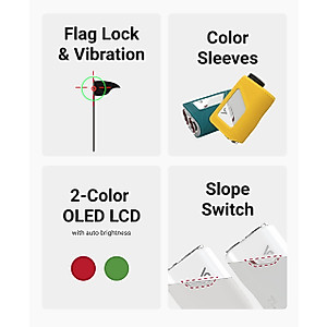 Voice Caddie TL1 Golf Range Finder | Golf Laser Rangefinder with Slope & Magnet | Must Have Golf Accessories