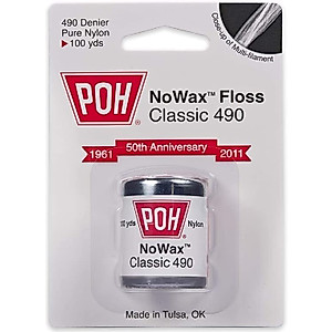POH Dental Floss Unwaxed, 100 Yard- 4 Pack