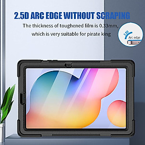 ZenRich (2 Pack) Anti-Glare Screen Protector for Samsung Galaxy Tab S6 Lite 10.4'' 2024/2022/2020, 9H Hardness Tempered Glass Screen Film for S Pen Compatible/Scratch Resistant/Bubble Free