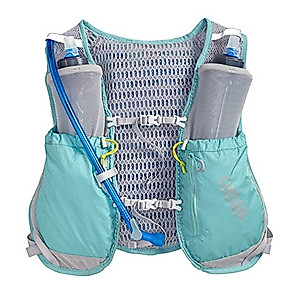 CamelBak Women's Circuit Run Vest with 50oz Hydration Bladder, Aqua Sea/ Silver
