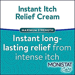 Monistat Instant Itch Relief Cream for Women, Maximum Strength Feminine Itch Care, 1 oz