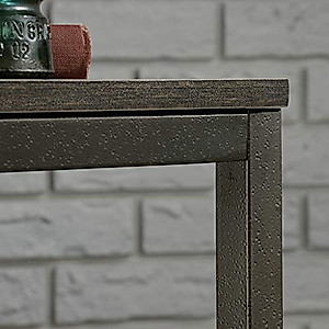 Sauder,3 shelves North Avenue Bookcase, Smoked Oak finish