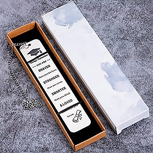 Graduation Gifts for Him Her Class of 2023 Inspirational Bookmark Bulk High School College Grad Gifts for Men Women Nurse Masters Student Boy Girl Son Daughter 2023 Senior Party Gifts