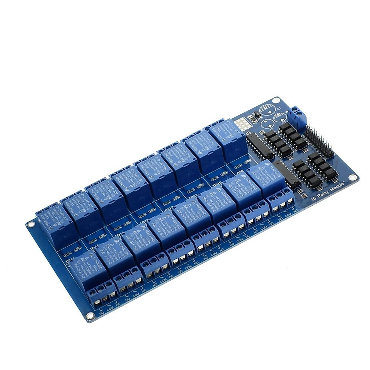 HIFASI 1PCS 5V 16 Channel Relay Module for ARM AVR DSP Electronic Relay Plate Belt Optocoupler Isolation (Color : 12V 16 Channel Relay)