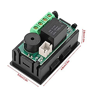 Digital Display Microcomputer Thermostat, DC12V Temperature Controller Switch with Sensor for Temperature Control Protection Fields.