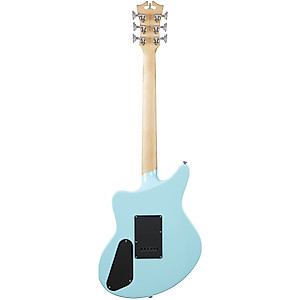 D'Angelico 6 String Semi-Hollow-Body Electrical Guitar, Right, Sky Blue (DAPBEDSHSBMCS)