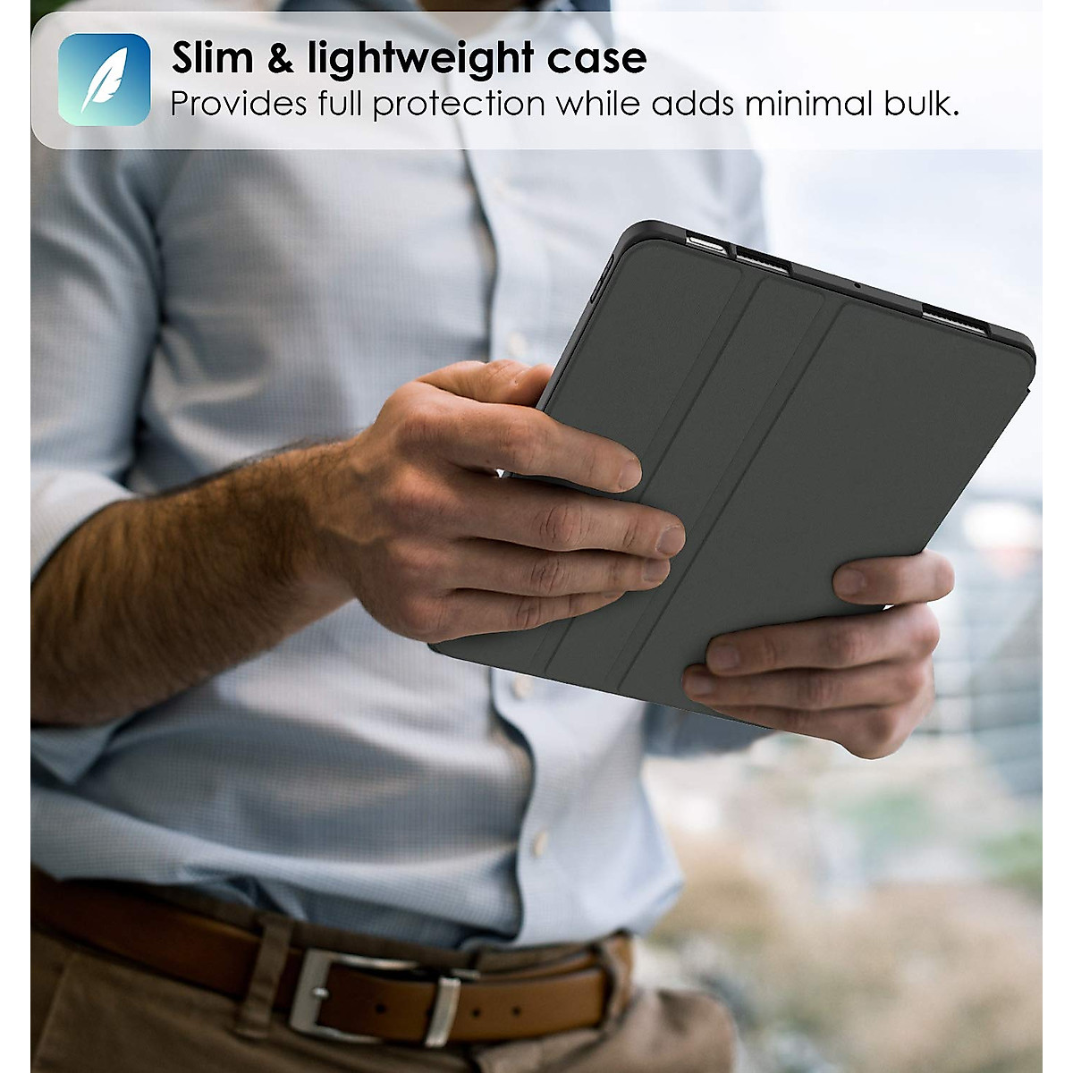 Supveco Case for iPad Air 11 Inch 2024,iPad Air 5th/4th Generation 10.9 Inch 2022/2020 with Pencil Holder-[Auto Wake/Sleep],Premium Folio Stand Soft TPU Back Cover for iPad Air 5/4 Gen-Book