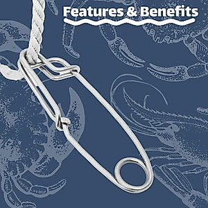 Ladner Traps Longline Snaps for Shrimp Trap (Pack of 2)