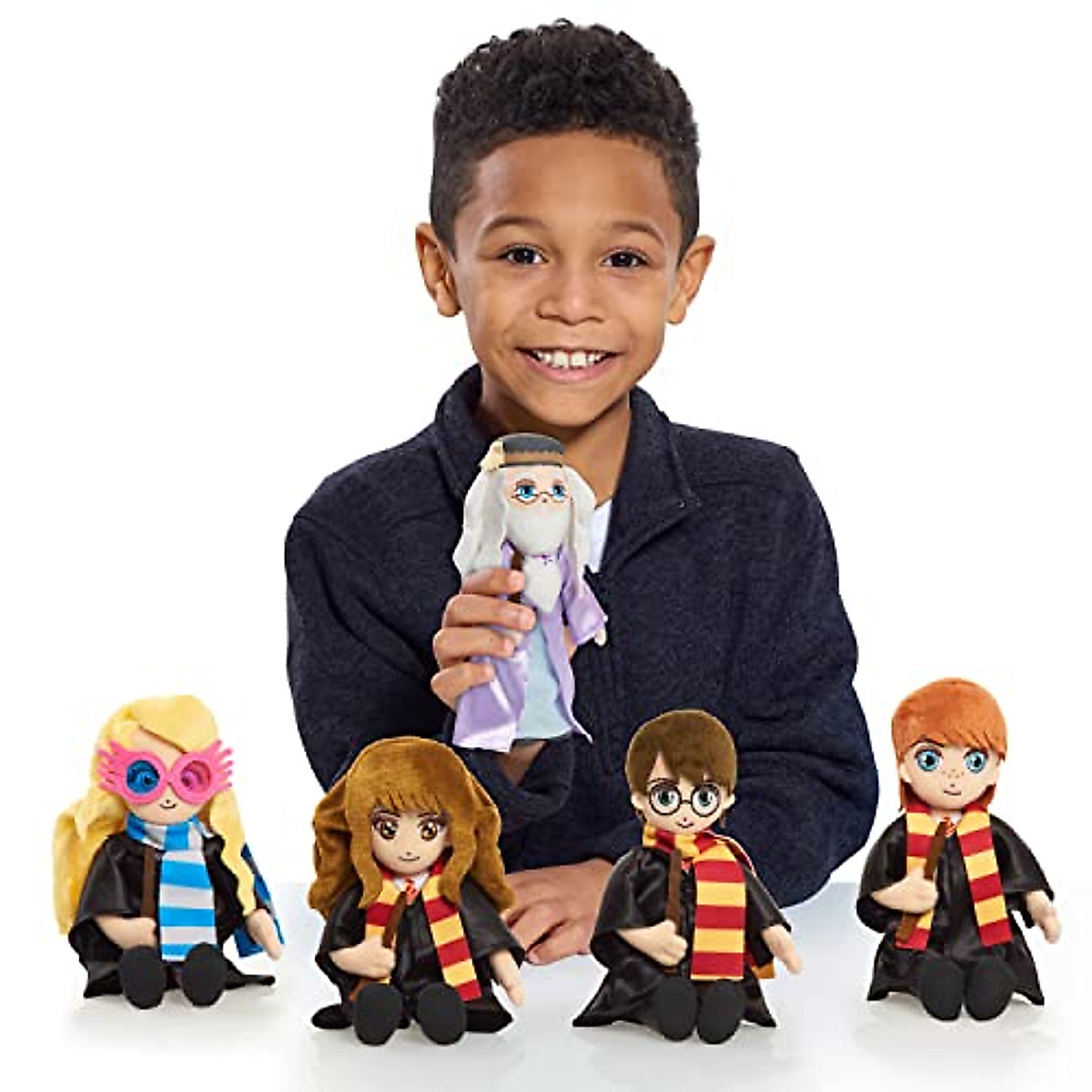 Harry Potter™ 8-Inch Spell Casting Wizards Luna Lovegood™ Small Plushie with Sound Effects, Kids Toys for Ages 3 Up by Just Play