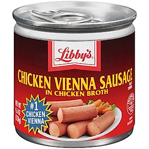 Libby's Vienna Sausage in Chicken Broth 4.6 oz. Can (6 Cans)