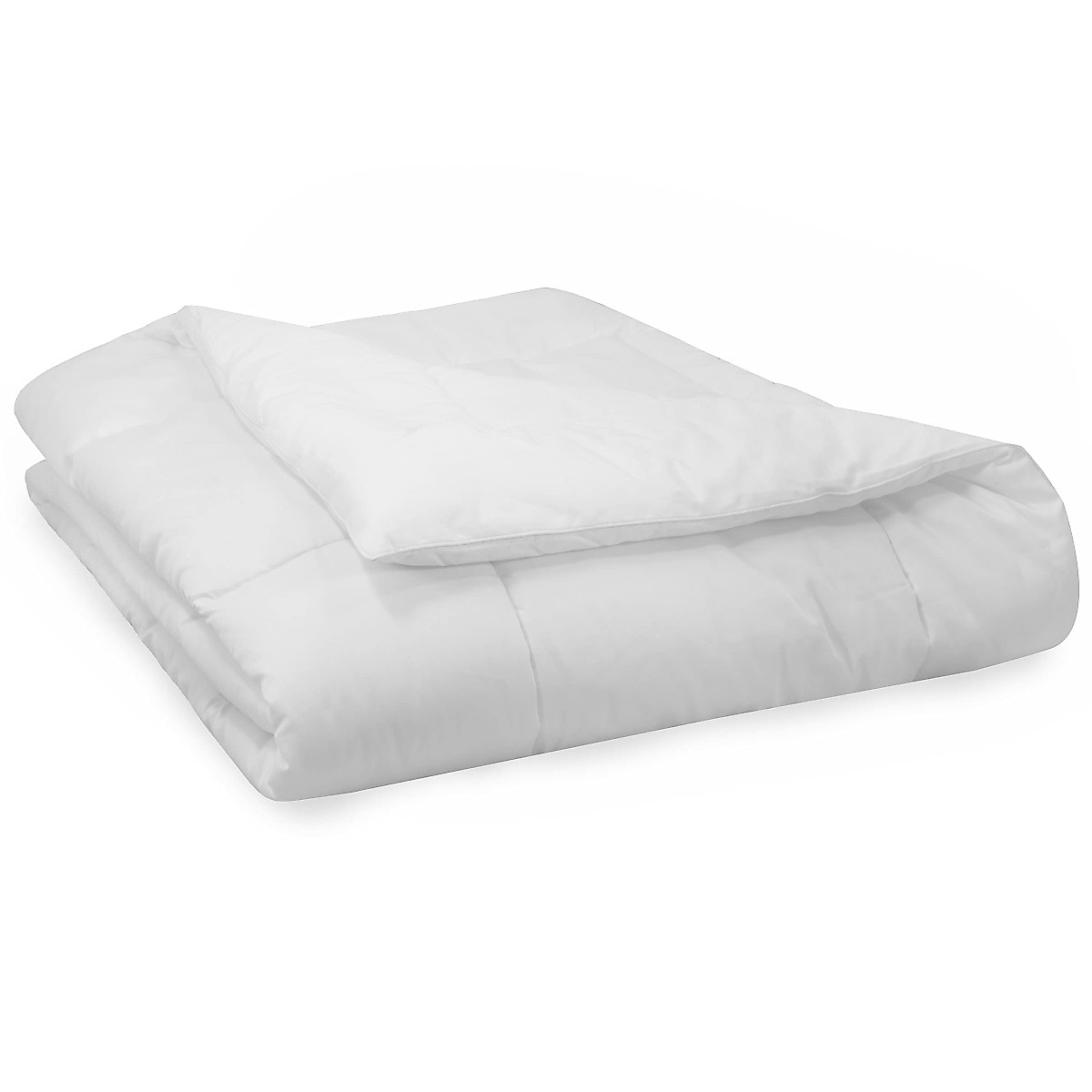 Serta Lightweight Quilt-Stitched Fiber Fill Down Alternative Comforter, King, White