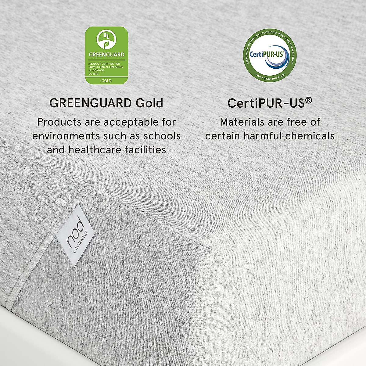 Nod by Tuft & Needle 8-Inch King Mattress, Medium Firm Adaptive Foam Bed in a Box, Responsive and Supportive, CertiPUR-US, 100-Night Sleep Trial, 10-Year Limited Warranty