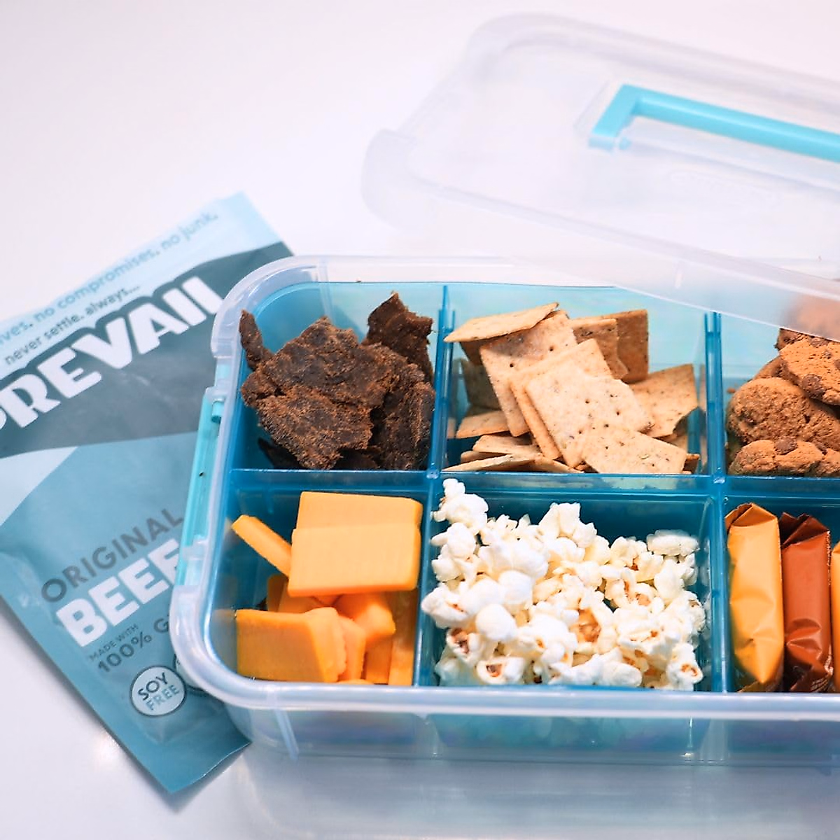 PREVAIL Original Grass-Fed Beef Jerky | Soy Free | 100% Grass-Fed | Gluten Free Snacks | High Protein Snacks | Free of Preservatives | No GMO's | Pack of (3) Bags | 2.25oz