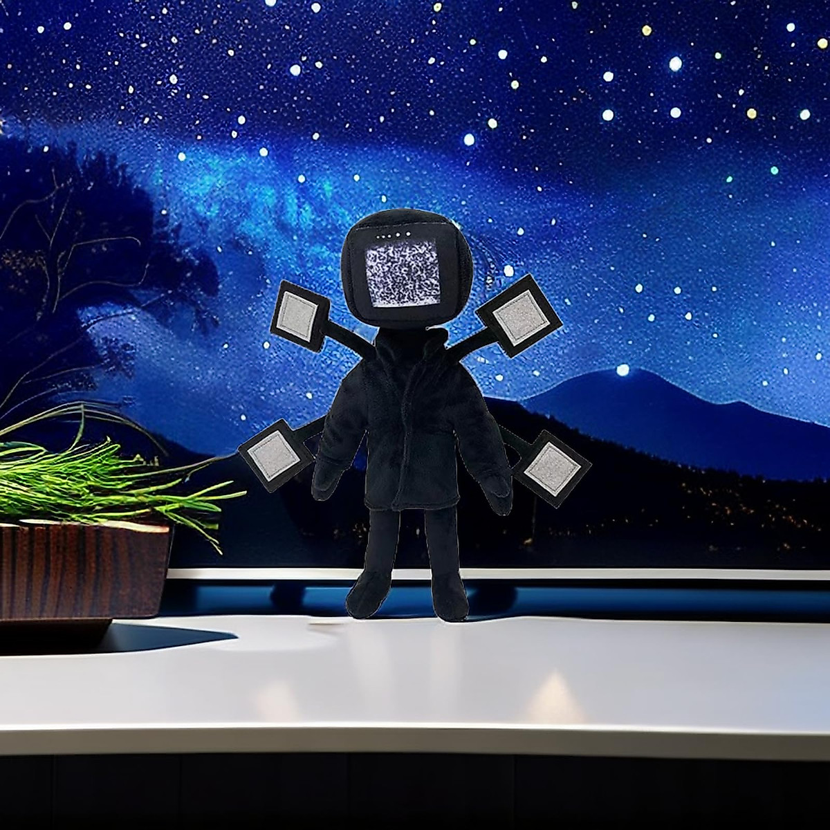 Nobior Skibidi Toilet Toy Plush,Cameraman Plush,Speakerman Plush.Fun and Whimsical Trio: Cameraman Plush, Skibidi Toilet Toy Plush, and Speakerman Plush Set for Kids and Collectors!