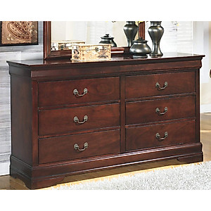 Signature Design by Ashley Alisdair Traditional 6 Drawer Dresser, Dark Brown