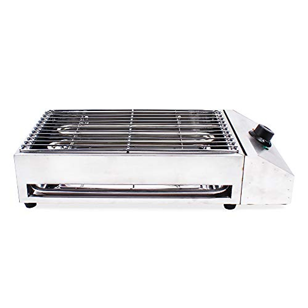 Commercial 1800W Electric Smokeless Barbecue Oven Grill for BBQ Equipment, with Adjustable Thermostatic Control 110V Stainless Steel Restaurant Grill,Grill Net Size 42.5x25.5cm