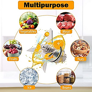 Wet Blender Blade Replacement Part, Premium Stainless Steel Ice Blade Assembly Cups Repair Replacement Part Compatible with Vitamix 5200 Series 32oz and 64oz Mixer Containers accessories Kitchen