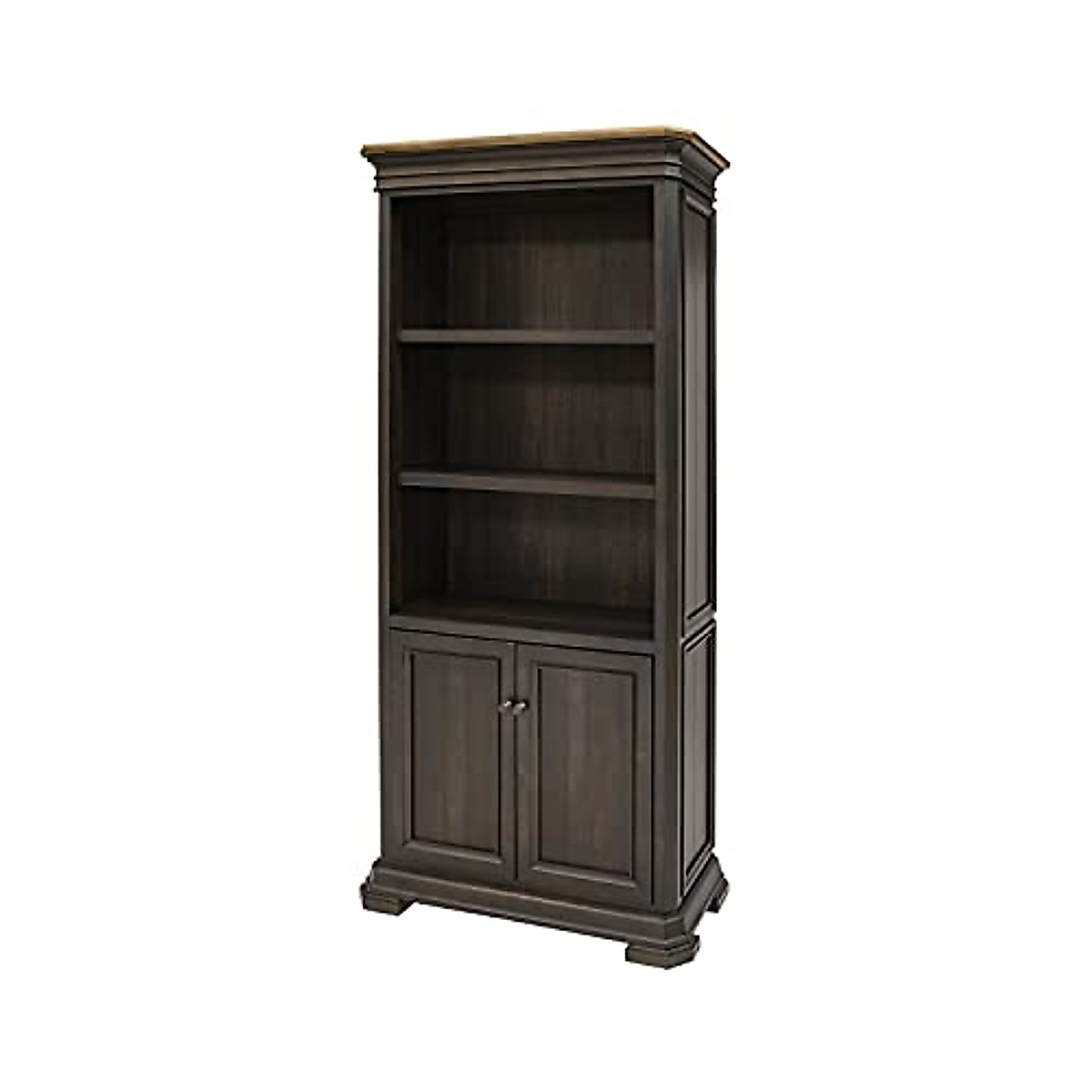 Martin Furniture Executive Bookcase with Doors, Fully Assembled, Brown (IMSA3678D)