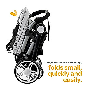 Larktale Coast Lightweight and Compact Foldable Stroller for Babies, Toddlers Nightcliff Stone