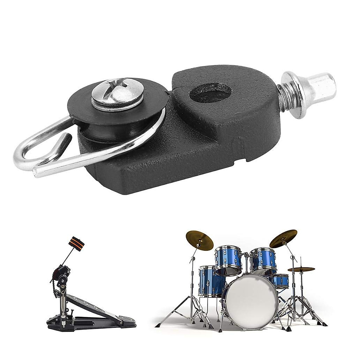 Bnineteenteam Drum Foot Pedal Parts Practical 1 Set DIY Metal Drum Foot Pedal Spring Cam Tensioner Springs Percussion Parts