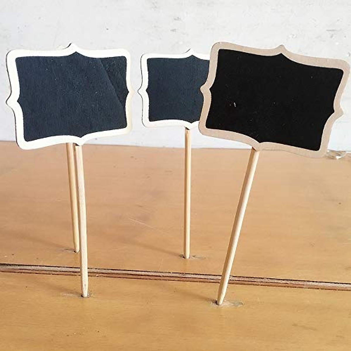 10pcs Plant Labels, Garden Markers Signs Garden Markers for Plants Outdoor Waterproof Reusable Garden Labels for Flower Bed, Pots, Planters Wooden Garden Markers for Plants Outdoor Waterproof