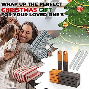 MulWark 100PC 9MM Snap Off 60 Degree Utility Knife Replacement Blades, Multi-Purpose Sharp Precision Box Cutter Blade for Universal Retractable Cutting Knives