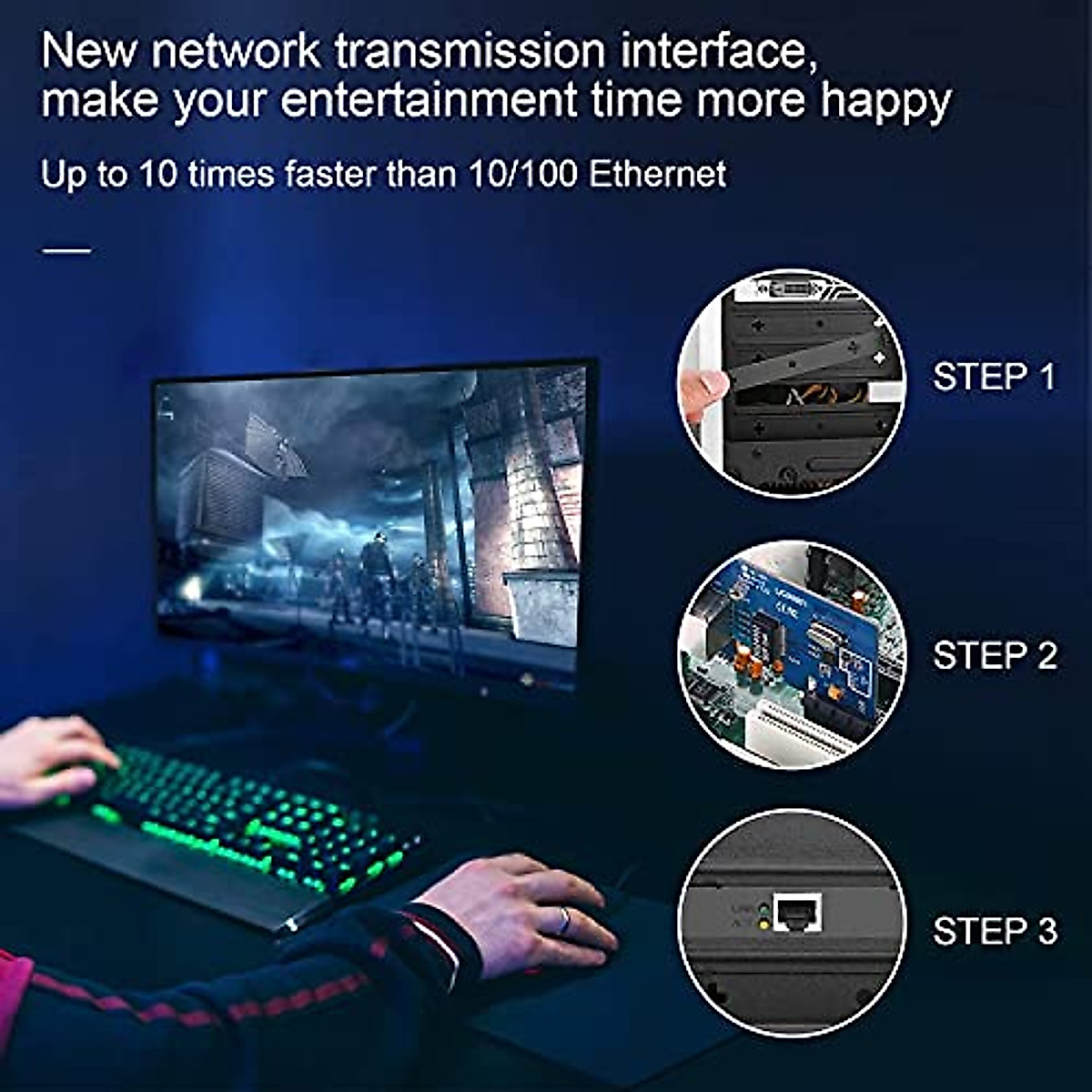 Dual-Port PCIe Gigabit Network Card 1000M PCI Express Ethernet Adapter with Intel 82575/82576 Two Ports LAN NIC Card for Support PXE for Windows/Windows Server/Linux/Freebsd/DOS with Low Profile