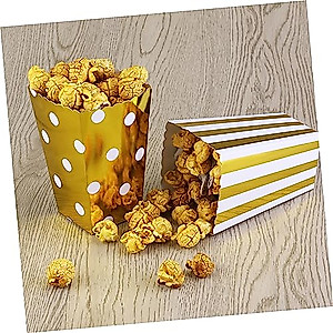 STOBOK 1 Set 36 Pcs Popcorn Popcorn Box Popcorn Treat Box Mini Popcorn Boxes Shower Goodie Boxes Pink Containers Babyboy Gifts Gift Bag Organizer Wrapping Box Packing Box Food